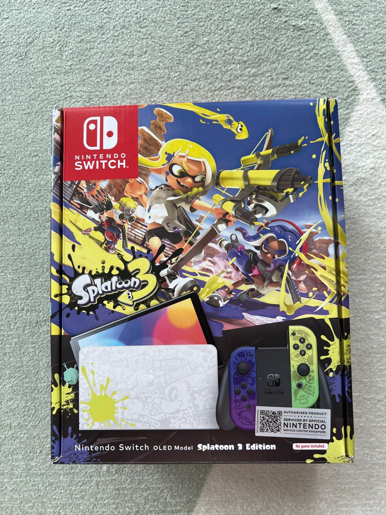 Like New Nintendo Switch OLED Console Set - Splatoon 3 Edition with ...