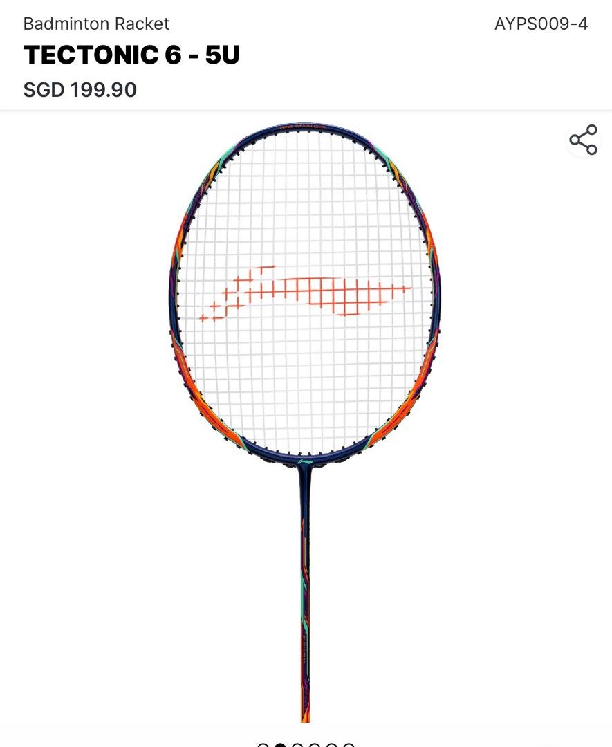 Lining tectonic 6, Sports Equipment, Sports & Games, Racket & Ball ...