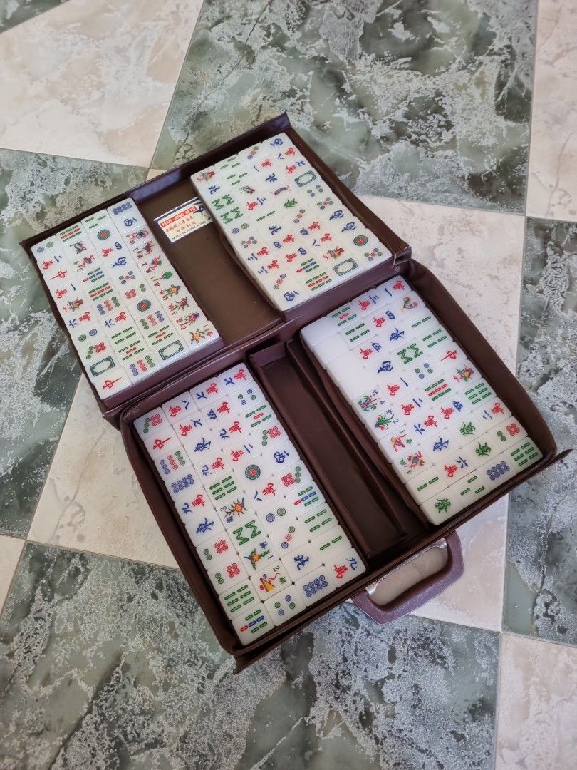 Mahjong tiles lightly used, Hobbies & Toys, Toys & Games on Carousell
