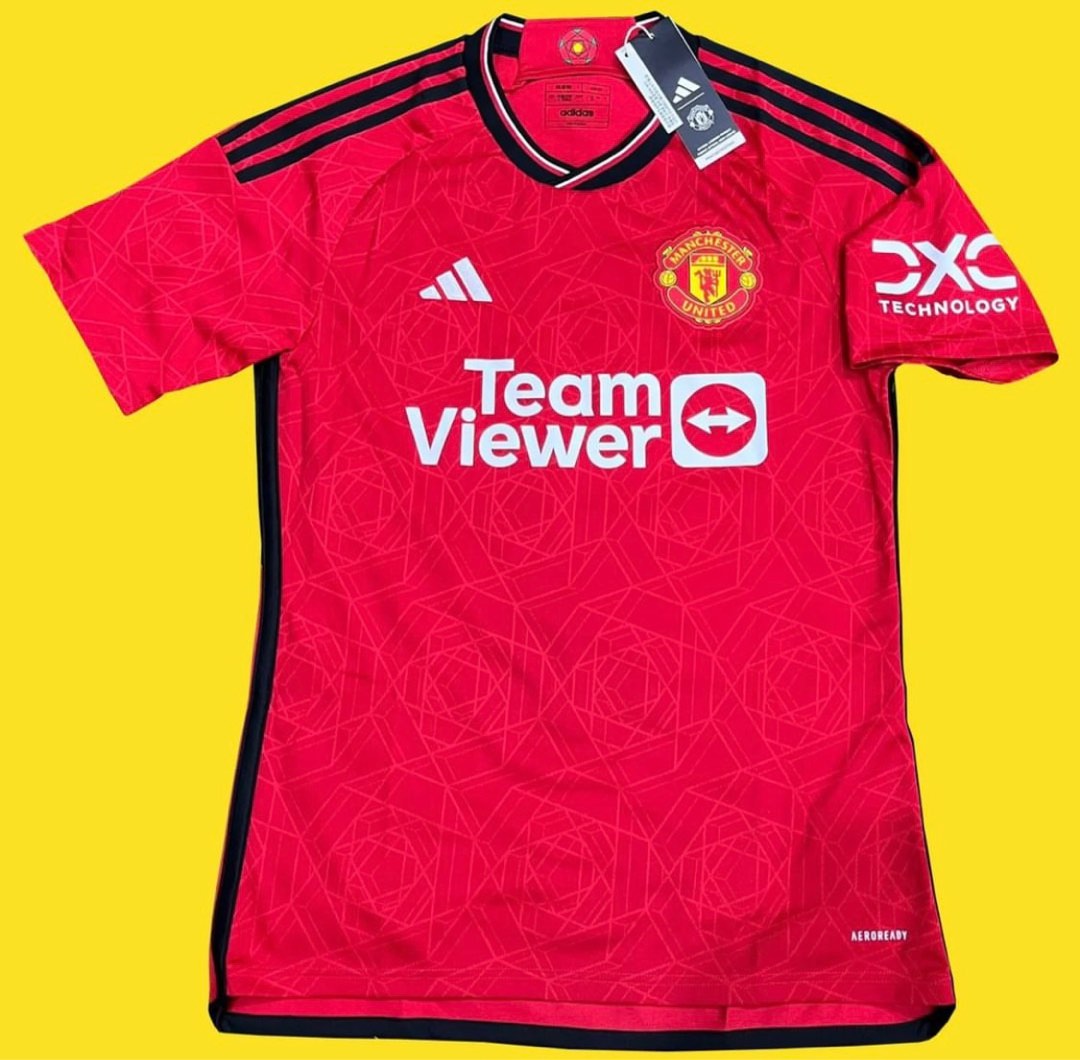 Manchester United Jersey MU Home Shirts Kit 2023/2024 SS Short Sleeve ...