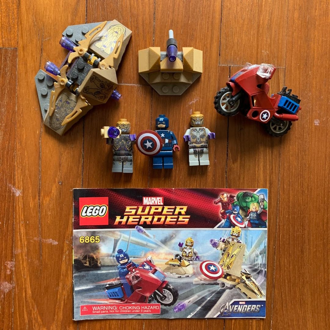 Marvel Lego 6865 Captain America's Avenging Cycle, Hobbies & Toys, Toys ...