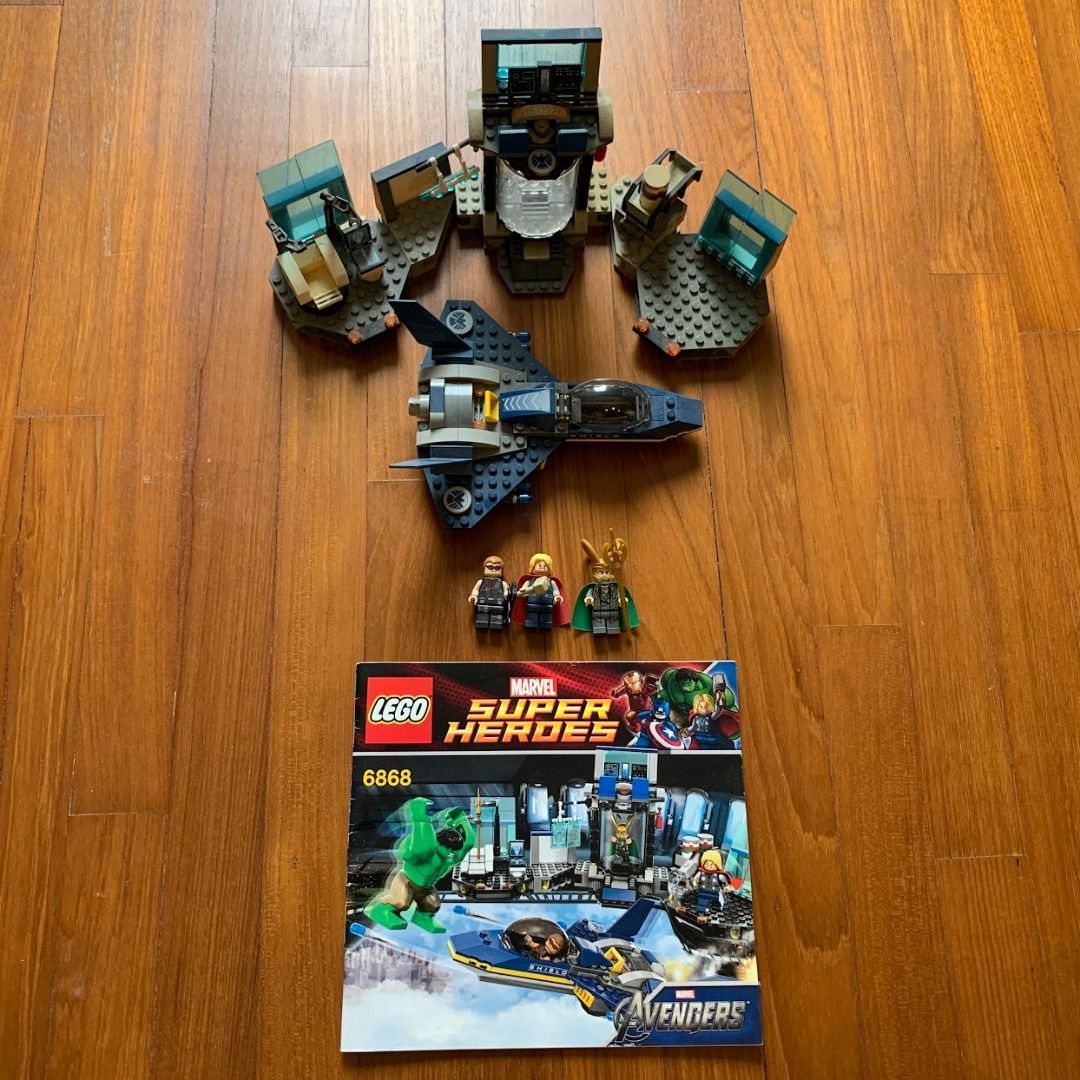 Marvel Lego 6868 Hulk's Helicarrier Breakout, Hobbies & Toys, Toys ...
