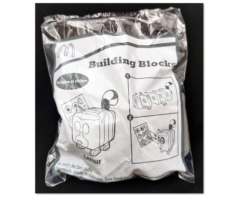McDonald's Happy Meal: Building Blocks Lemur Toy, Hobbies & Toys, Toys ...