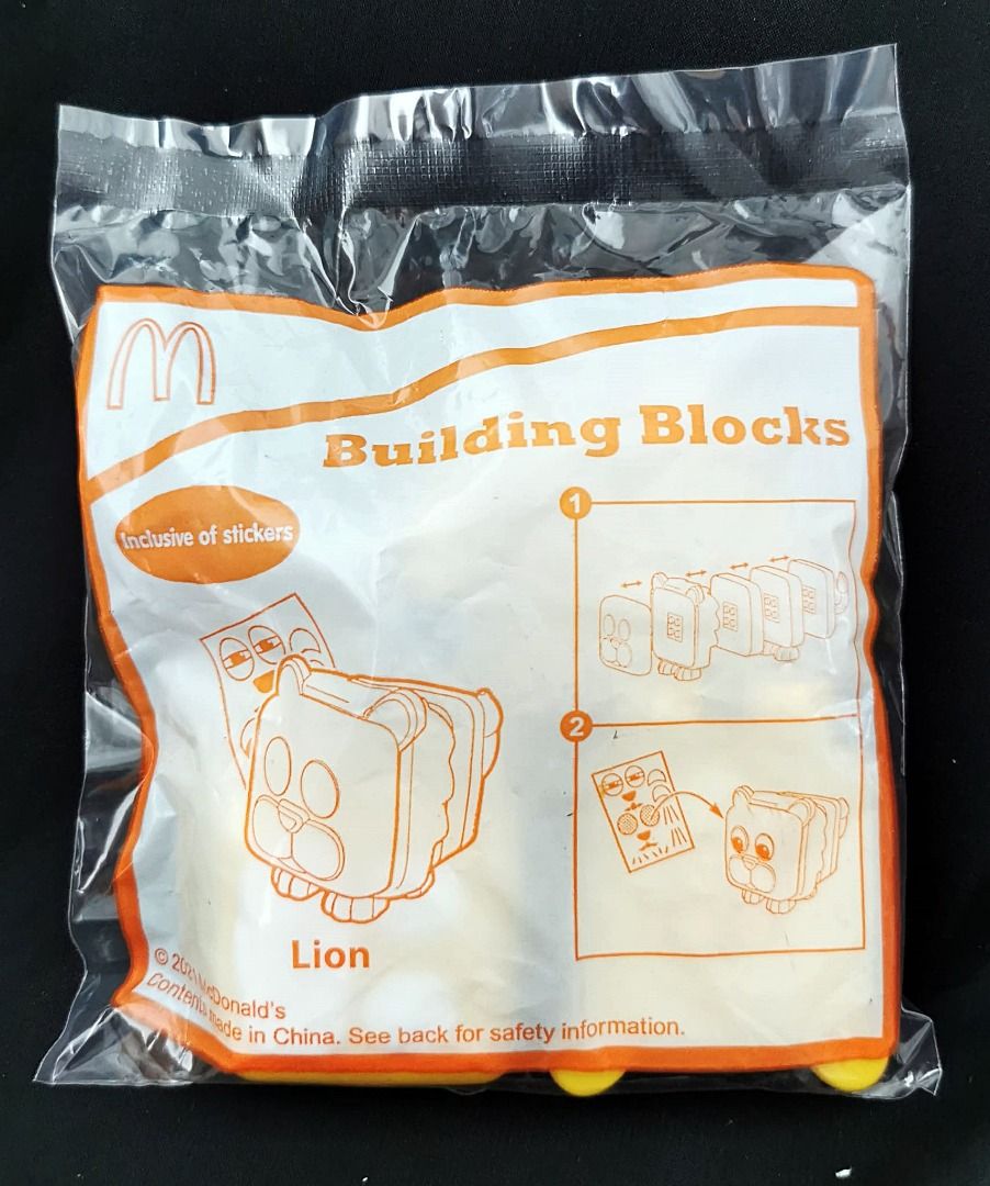 McDonald's Happy Meal: Building Blocks Lion Toy, Hobbies & Toys, Toys ...