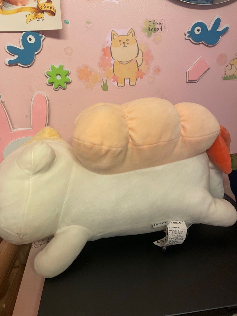 Miniso Sushi Cat Ebi Nigiri Plushie Stuffed Plush Toy on Carousell