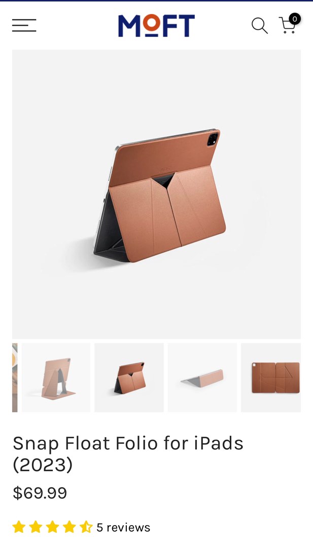 Moft Snap Float Folio for iPad mini, Mobile Phones & Gadgets, Tablets ...