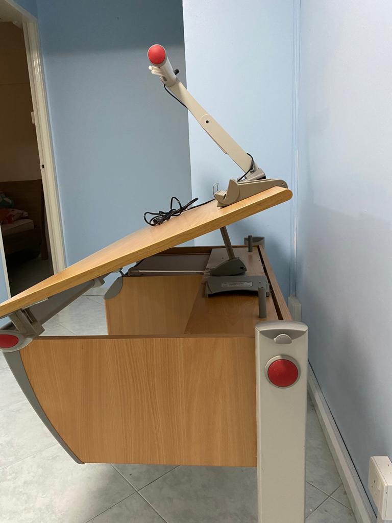 Ergonomic Cross Com Study Table, Furniture & Home Living, Furniture ...