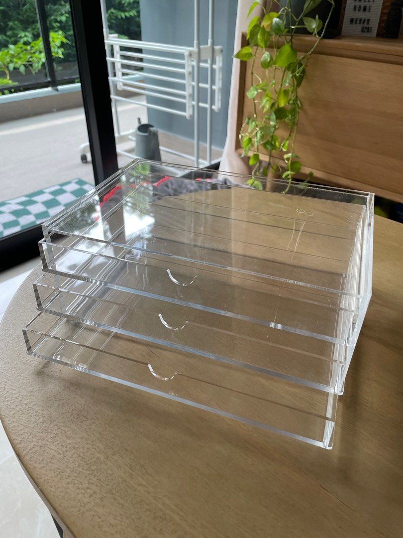 MUJI Acrylic 3-drawer storage case, Furniture & Home Living, Home ...