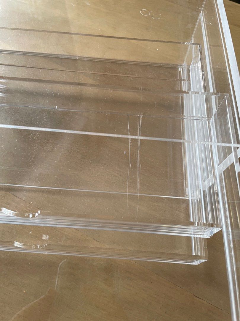 MUJI Acrylic 3-drawer storage case, Furniture & Home Living, Home ...