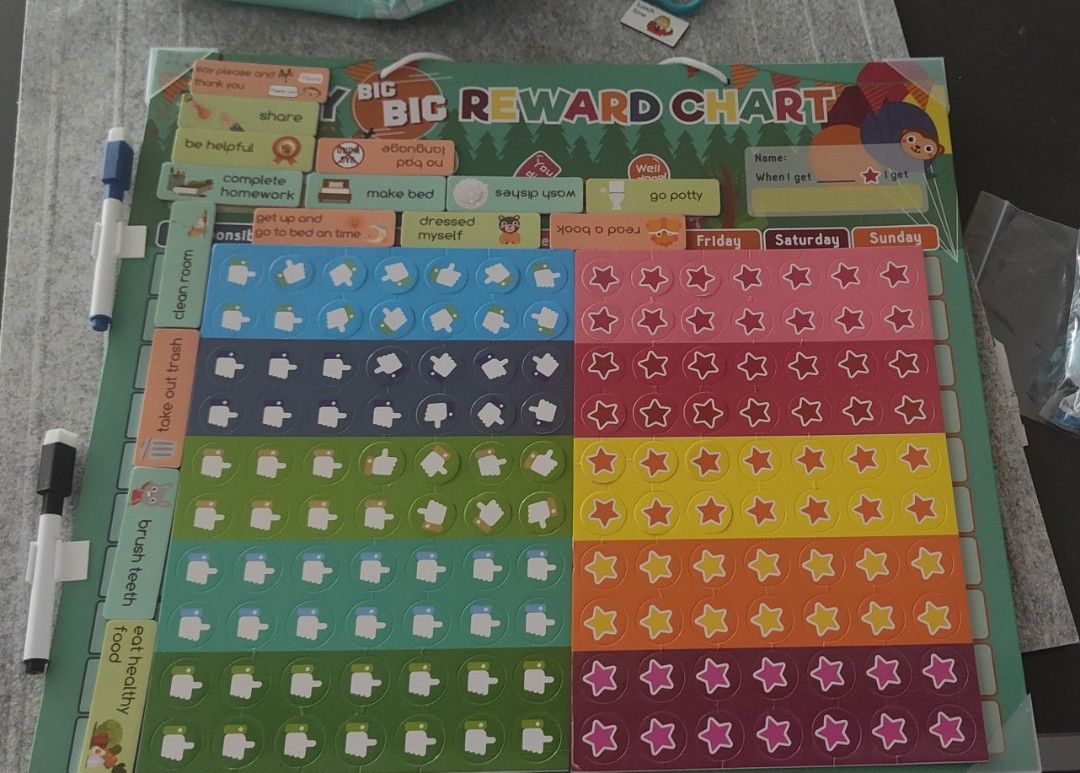 My Big Reward Chart giveaway, Hobbies & Toys, Stationery & Craft, Other ...