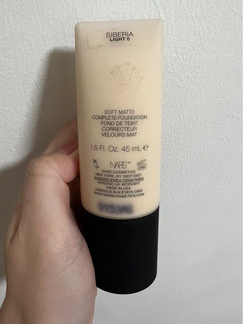 Nars Soft Matte Complete Foundation Light 0 Siberia, Beauty & Personal ...