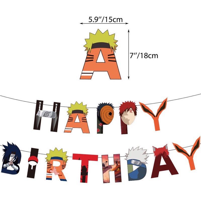 Naruto Akatsuki Kira Anime Balloons Set Birthday Party Decoration ...