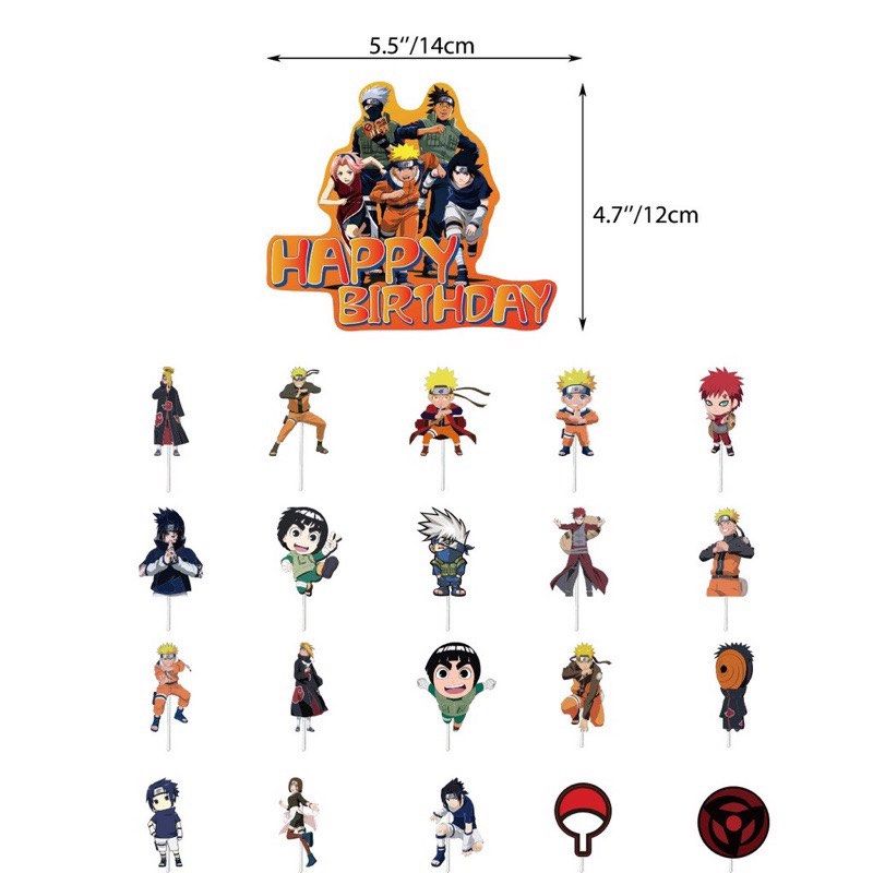 Naruto Akatsuki Kira Anime Balloons Set Birthday Party Decoration ...