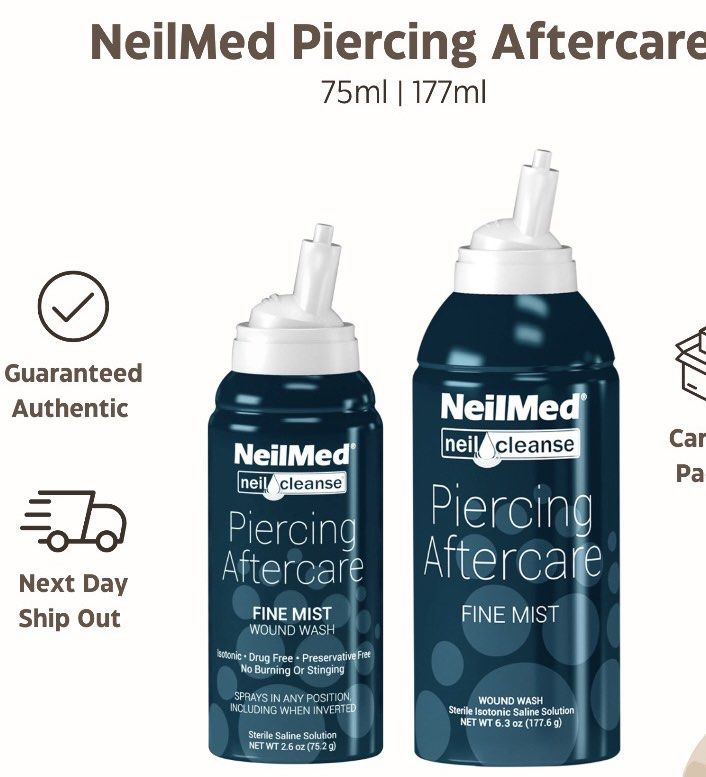 Neilmed Piercing Aftercare, Health & Nutrition, Health Supplements ...