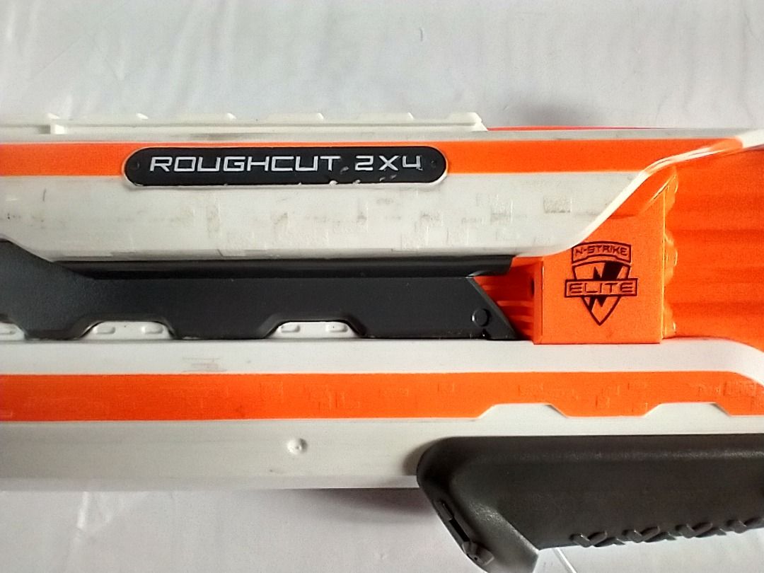 Nerf Roughcut 2x4 Elite with Bonus Darts Toy Gun Blaster on Carousell