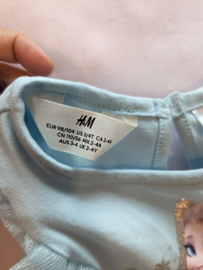 New H&M Elsa frozen dress size 3-4, Babies & Kids, Babies & Kids Fashion on Carousell