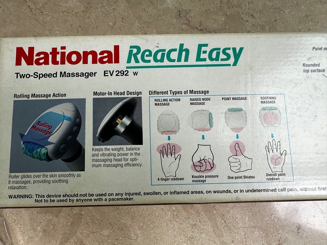 New Panasonic 2 speed massager, Health & Nutrition, Massage Devices on ...