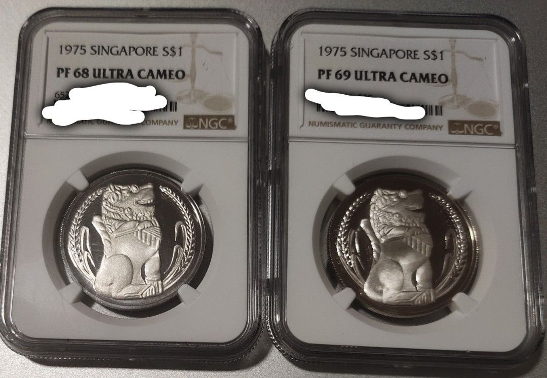 NGC graded 1975 $1 Merlion Silver Proof Coin, Hobbies & Toys, Memorabilia & Collectibles ...