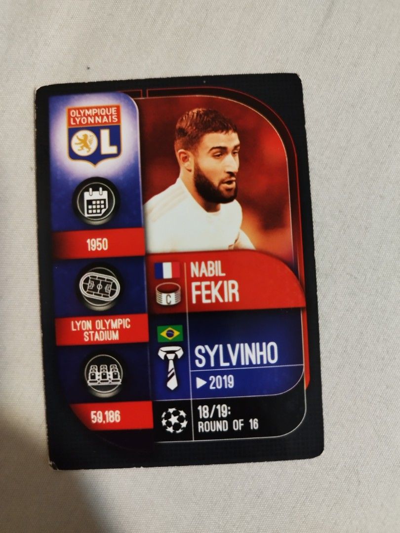 Olympique Lyonnais football club card, Hobbies & Toys, Toys & Games on ...