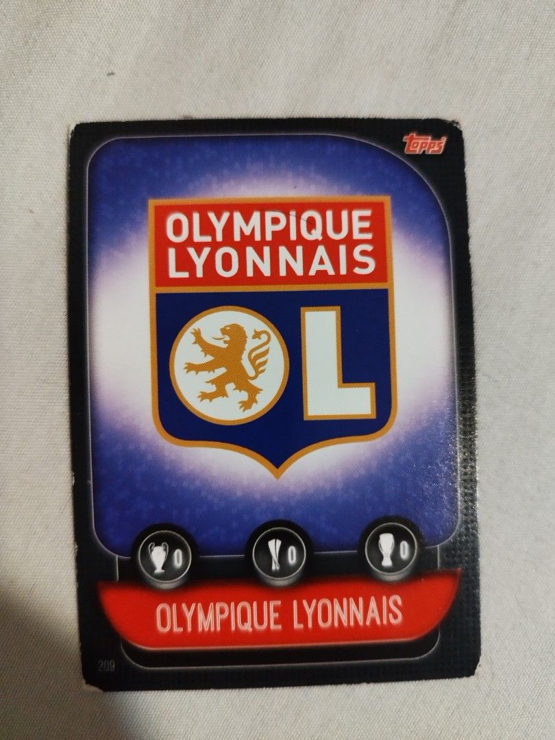 Olympique Lyonnais football club card, Hobbies & Toys, Toys & Games on ...