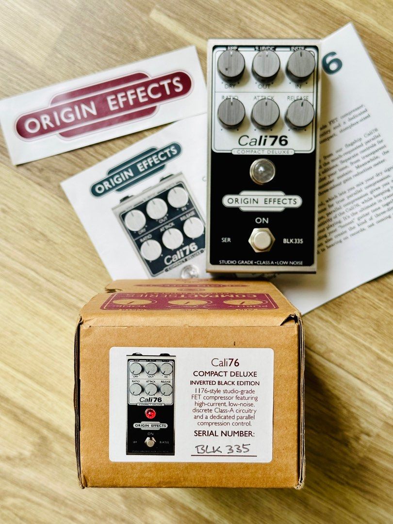 ORIGIN EFFECTS CALI76 COMPACT DELUXE COMPRESSOR PEDAL IN INVERTED BLACK ...
