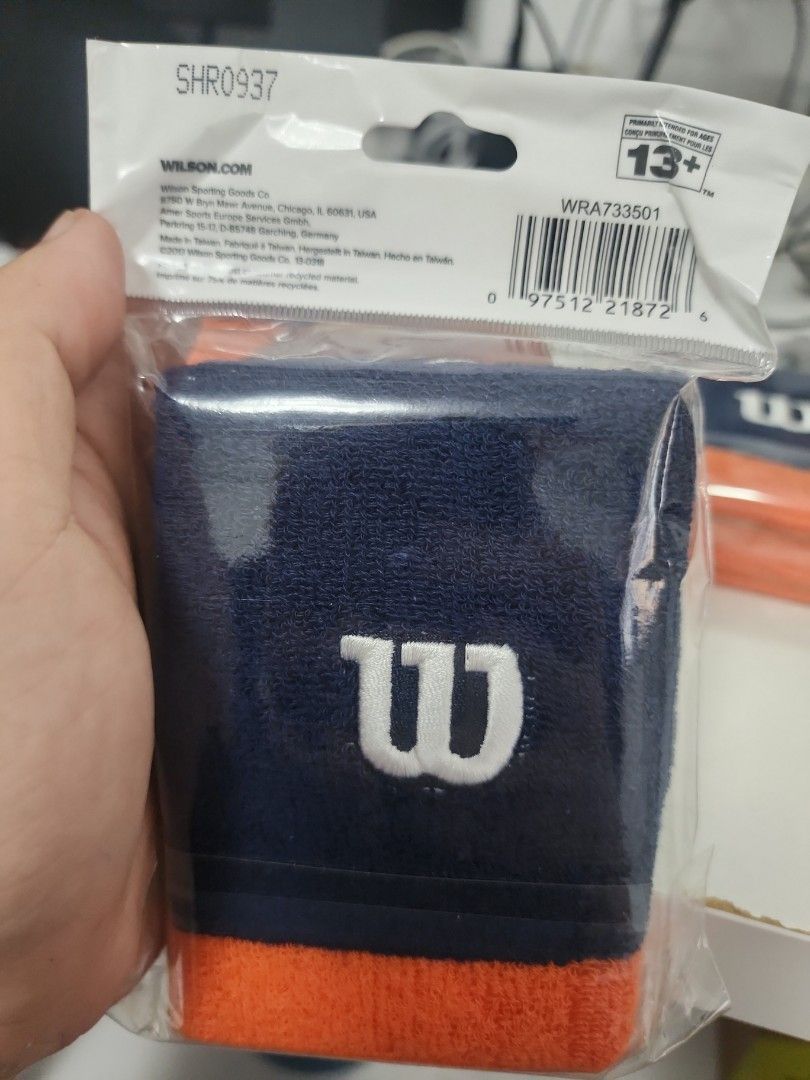 Wilson Wristband (badminton, tennis, pickle ball, etc). Long type. EACH ...