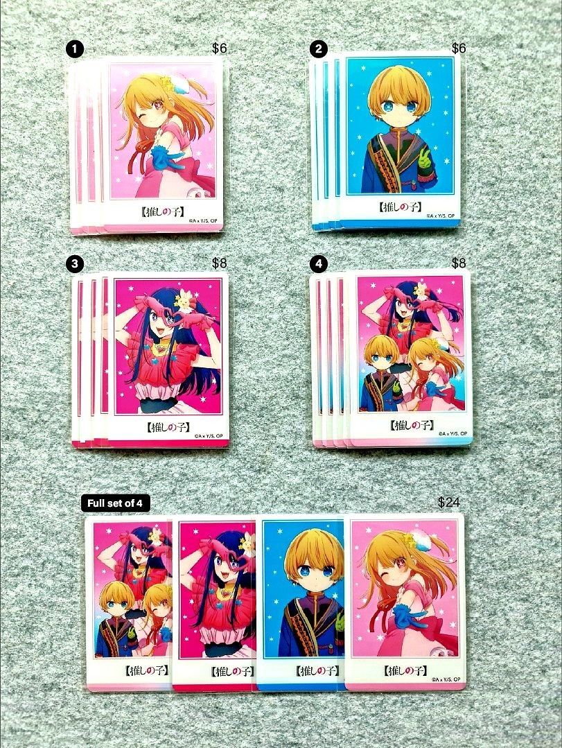 Oshi no Ko x 7-Eleven Japan Clear Cards, Hobbies & Toys, Memorabilia & Collectibles, Fan ...