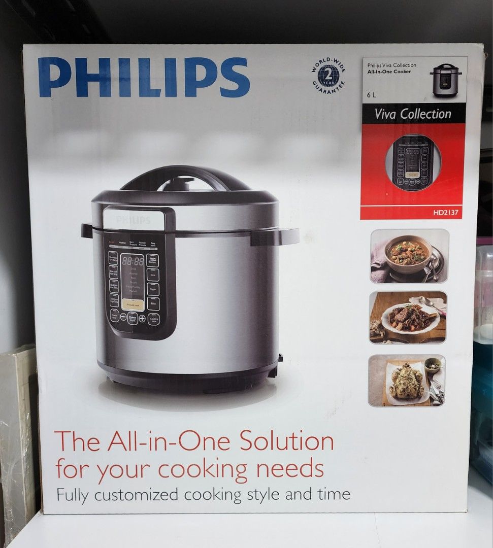 Philips Pressure Cooker Model HD2137, TV & Home Appliances, Kitchen ...
