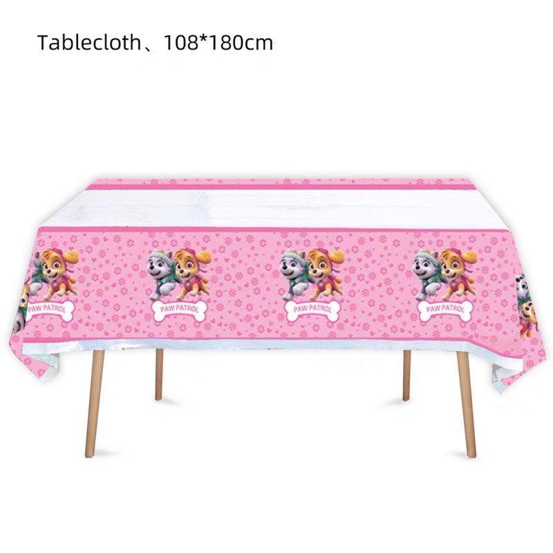 Pink Paw Patrol Skye Rubble Marshall Party Children Deco Celebration ...