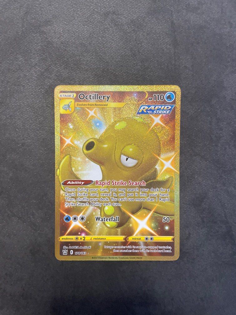 Pokemon octillery gold, Hobbies & Toys, Toys & Games on Carousell