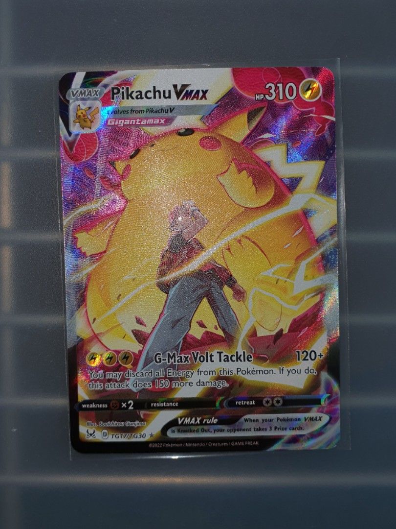 Pokemon TCG Lost Origin TG pikachu vmax, Hobbies & Toys, Toys & Games ...
