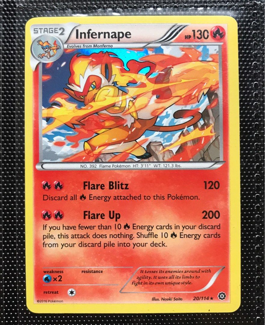 Pokemon Chimchar 18/114 Monferno 19/114 Infernape 20/114 (Set of 3 ...