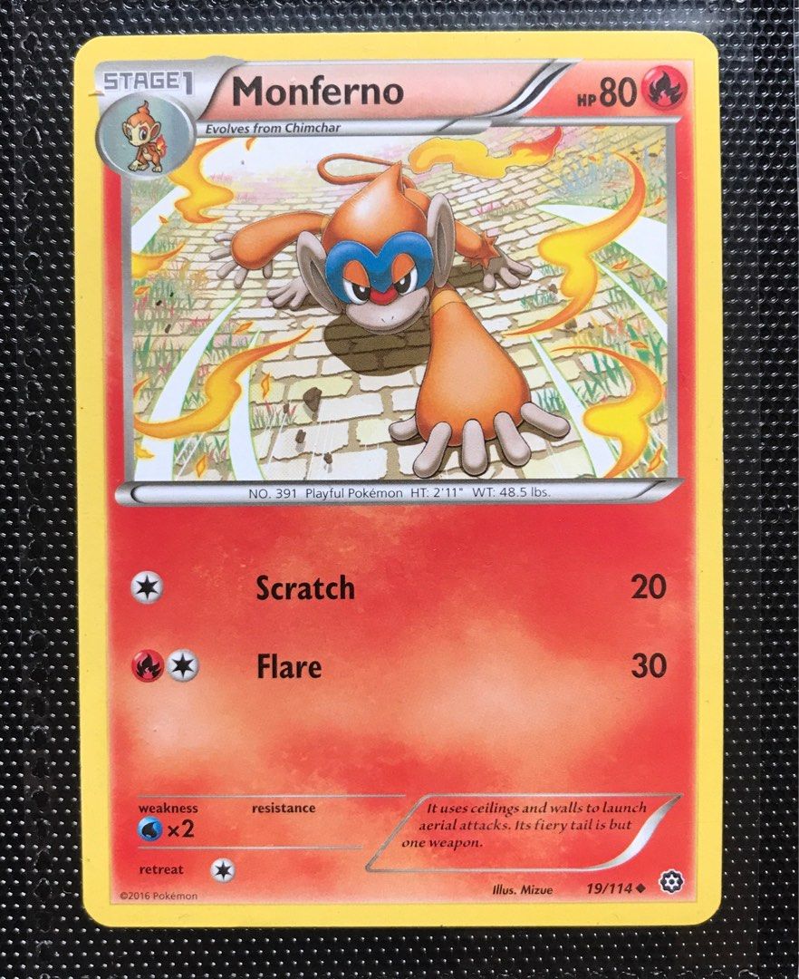 Pokemon Chimchar 18/114 Monferno 19/114 Infernape 20/114 (Set of 3 ...