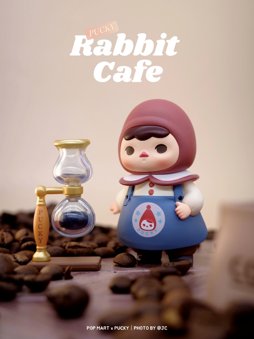 POP MART Pucky Rabbit Cafe Series- Poko Barista, Hobbies & Toys, Toys ...