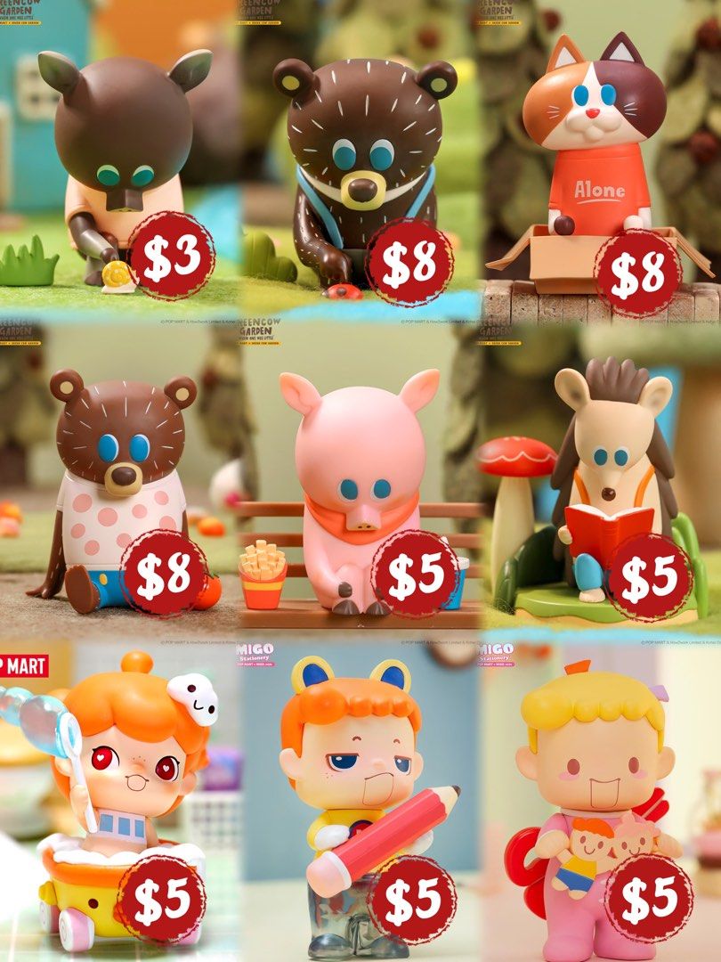 Popmart Green Cow Garden When One Was Little/Migo Stationery /Migo ...