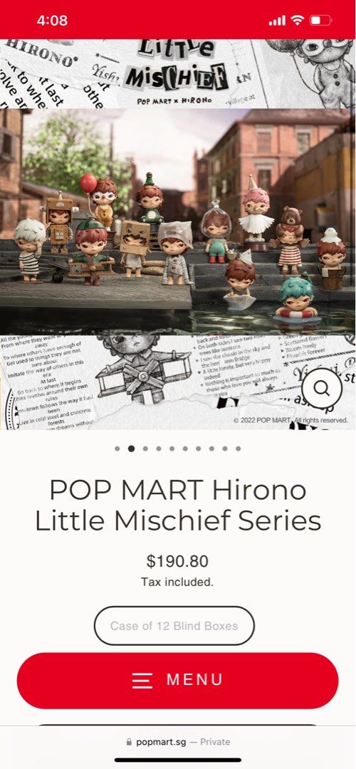 Popmart Hirono - Little Mischief set, Hobbies & Toys, Toys & Games on ...