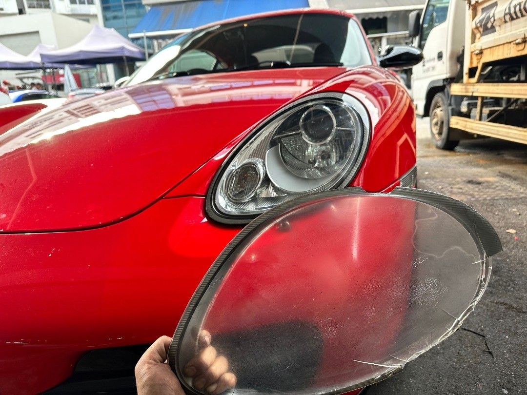 Porsche Cayman Headlight Lens Replacement, Car Accessories, Accessories ...