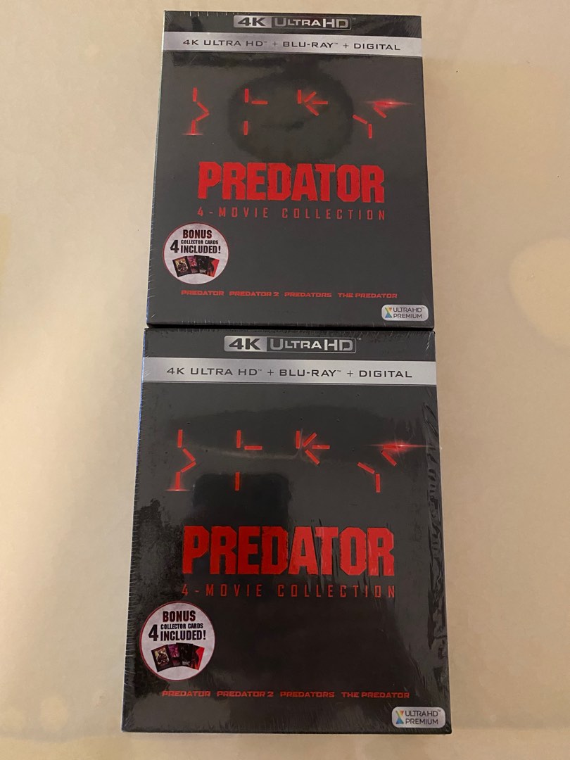 Predators Collection (4K Ultra Blu Ray), Hobbies & Toys, Music & Media ...