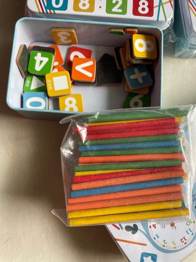 Preschool birthday gift counting stick set x5, Hobbies & Toys, Toys ...