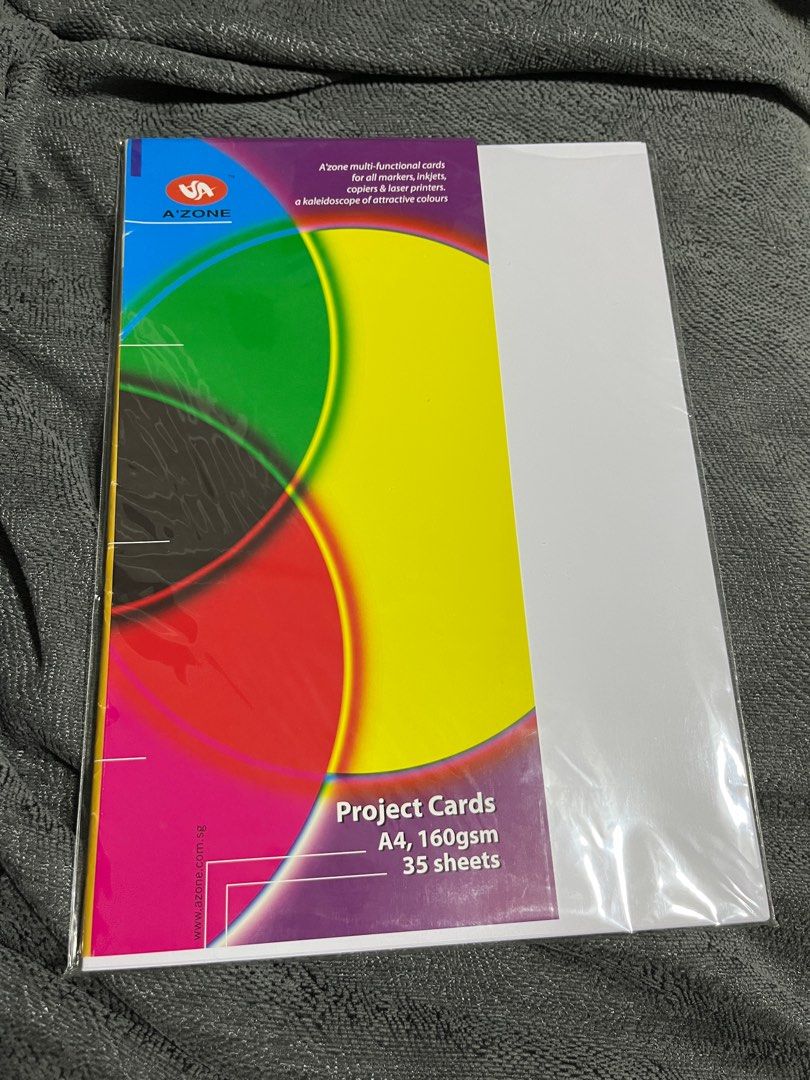 Project Cards A4 160gsm, Hobbies & Toys, Stationery & Craft, Craft ...