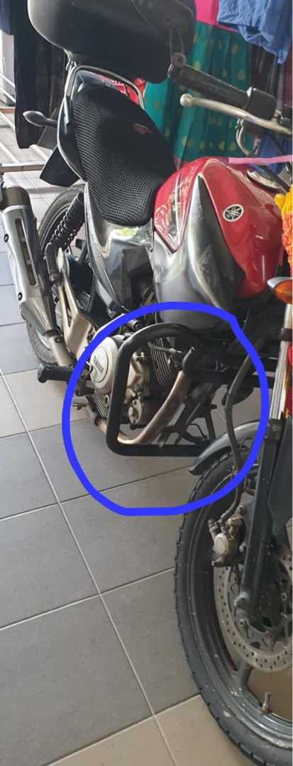 Yamaha YBR 125 Crash Bar, Motorcycles, Motorcycle Accessories on Carousell