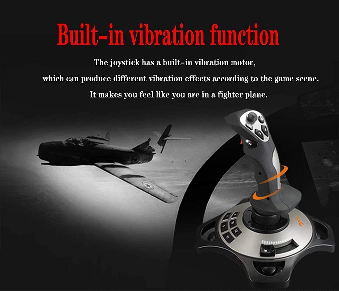 PXN-2113 USB Flight Stick PC Joystick Controller Simulator Gamepad ...