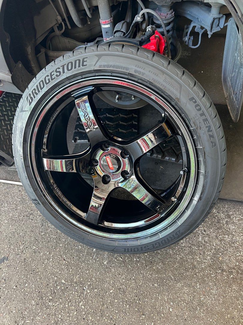 Rays Rims 19inch Model CR57 With tyres, Car Accessories, Tyres & Rims ...