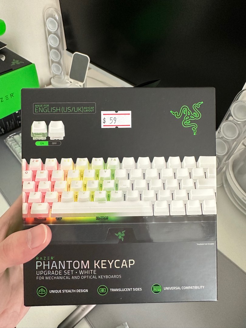 Razer Phantom Keycaps White, Computers & Tech, Parts & Accessories ...
