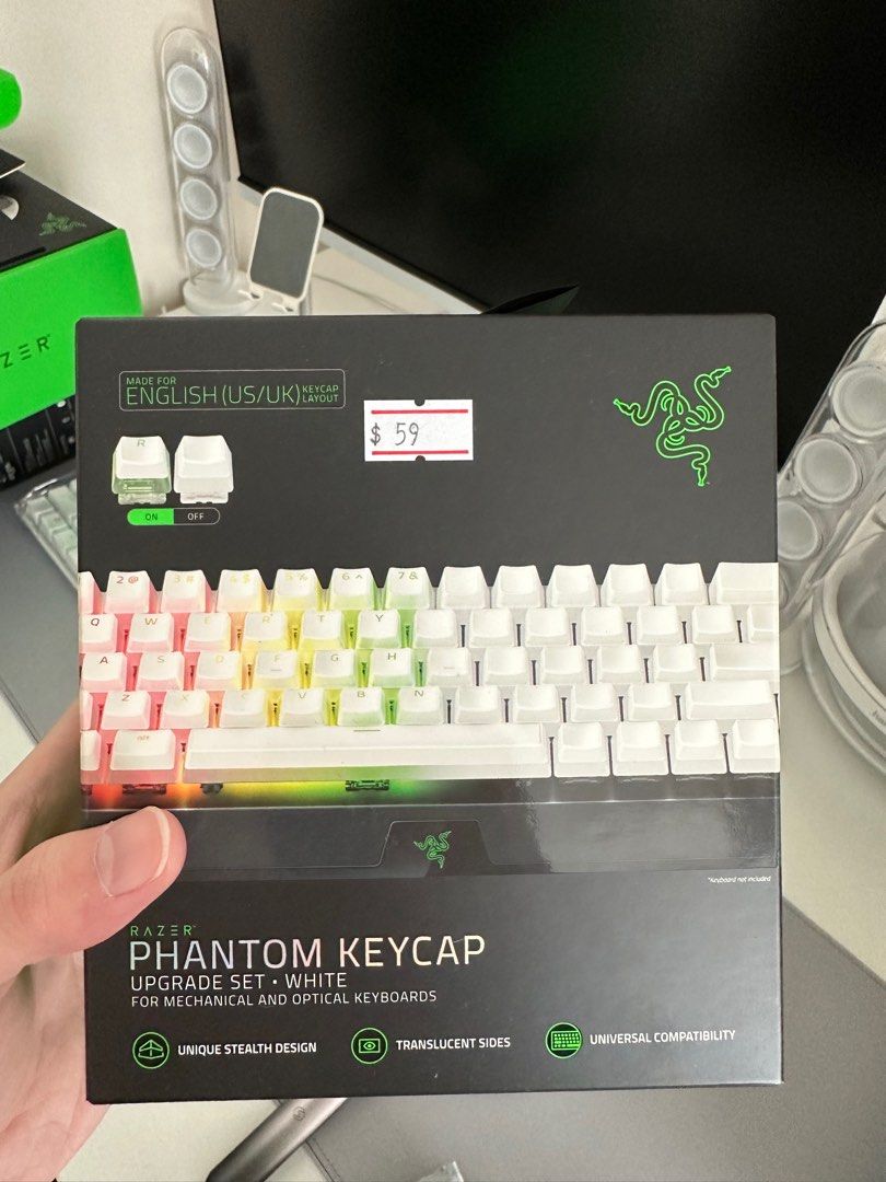 Razer Phantom Keycaps White, Computers & Tech, Parts & Accessories ...