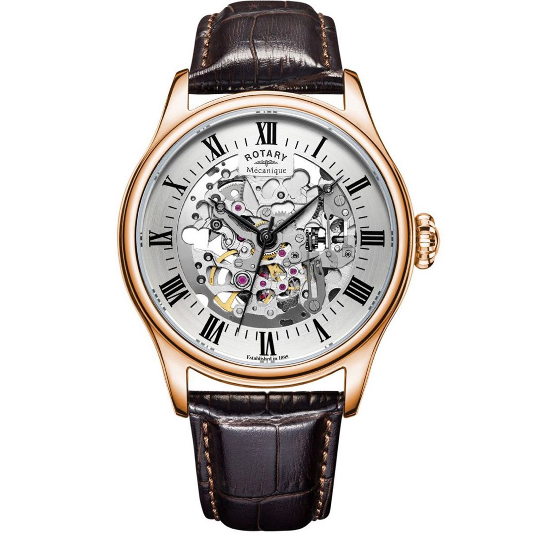 Rotary Skeleton Mecanique Watch, Men's Fashion, Watches & Accessories ...