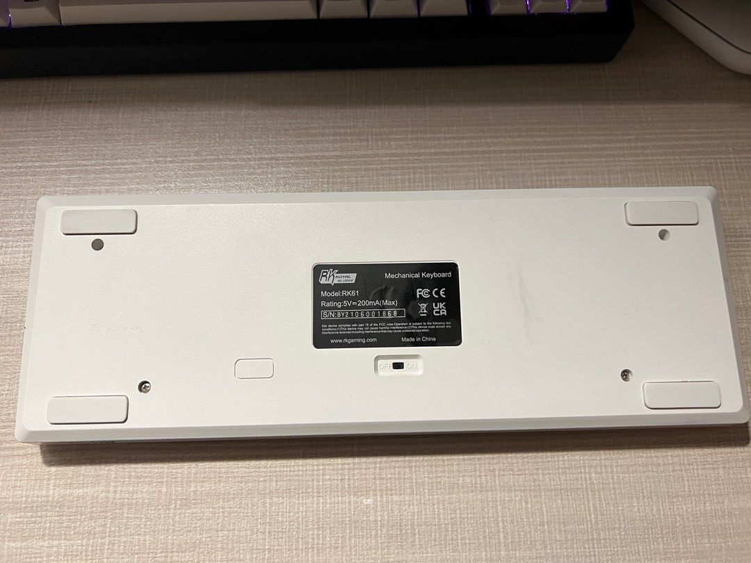 RUSH rk61 non-hotswap mechanical keyboard & minimalist keycaps ...