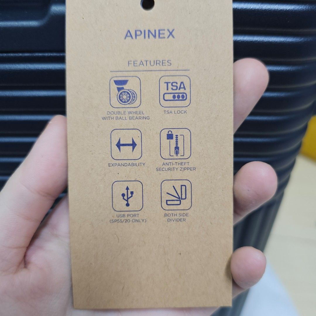 Samsonite Luggage Apinex Spinner 50/20 EXP Cabin 20“, Hobbies & Toys ...