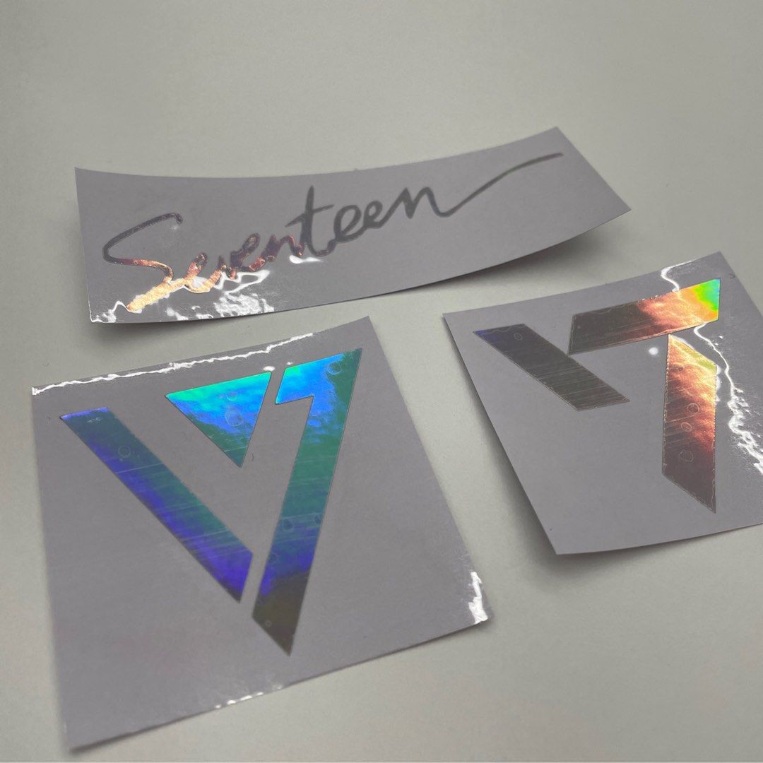 SEVENTEEN Logo Vinyl Stickers, Hobbies & Toys, Memorabilia ...