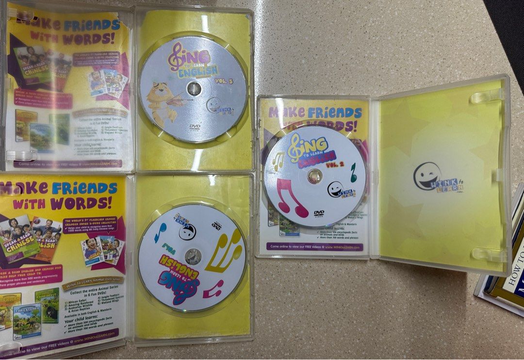Sing to learn English (Disc 1-3), Hobbies & Toys, Music & Media, CDs ...
